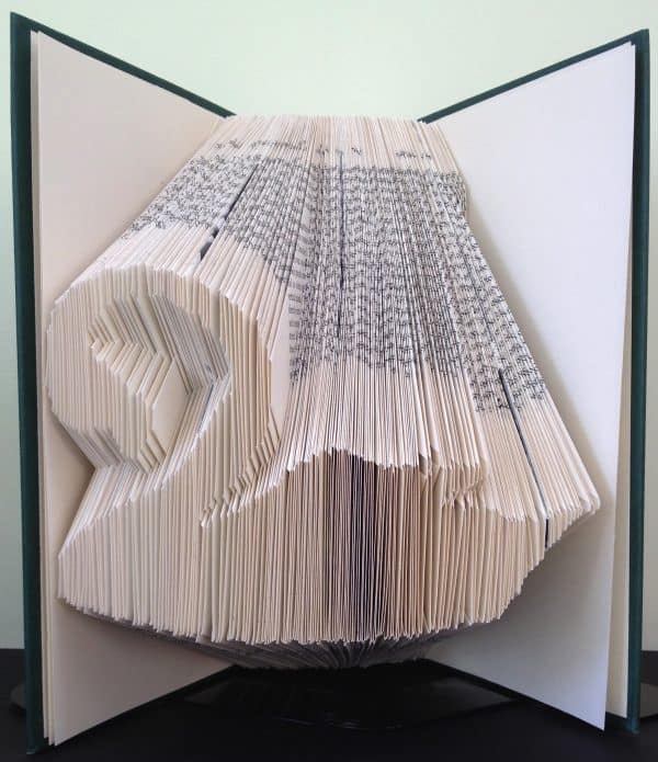 Swan Book Folding Pattern. DIY gift to make your own folded book art ...