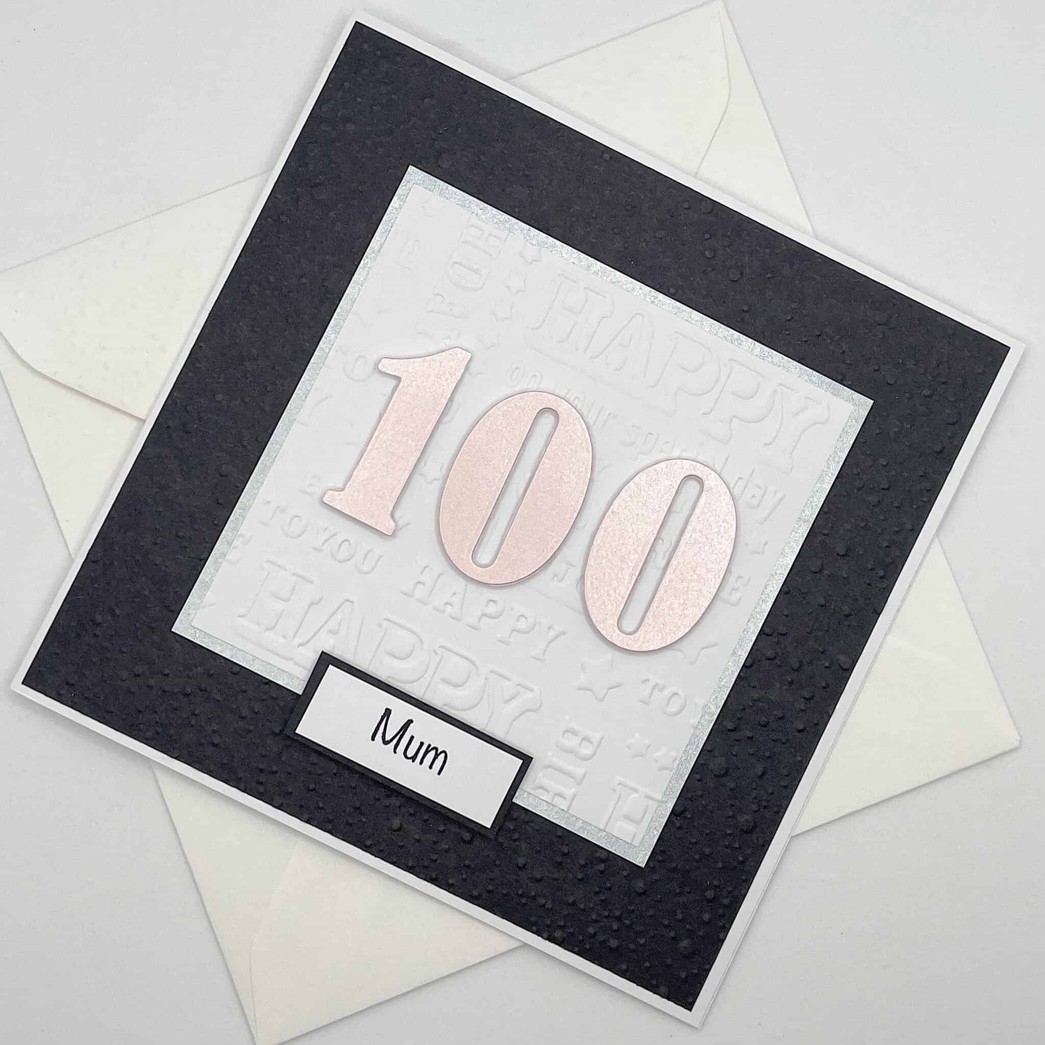 Personalised 100th Birthday Card - Handmade For Her, For Him by Looks ...