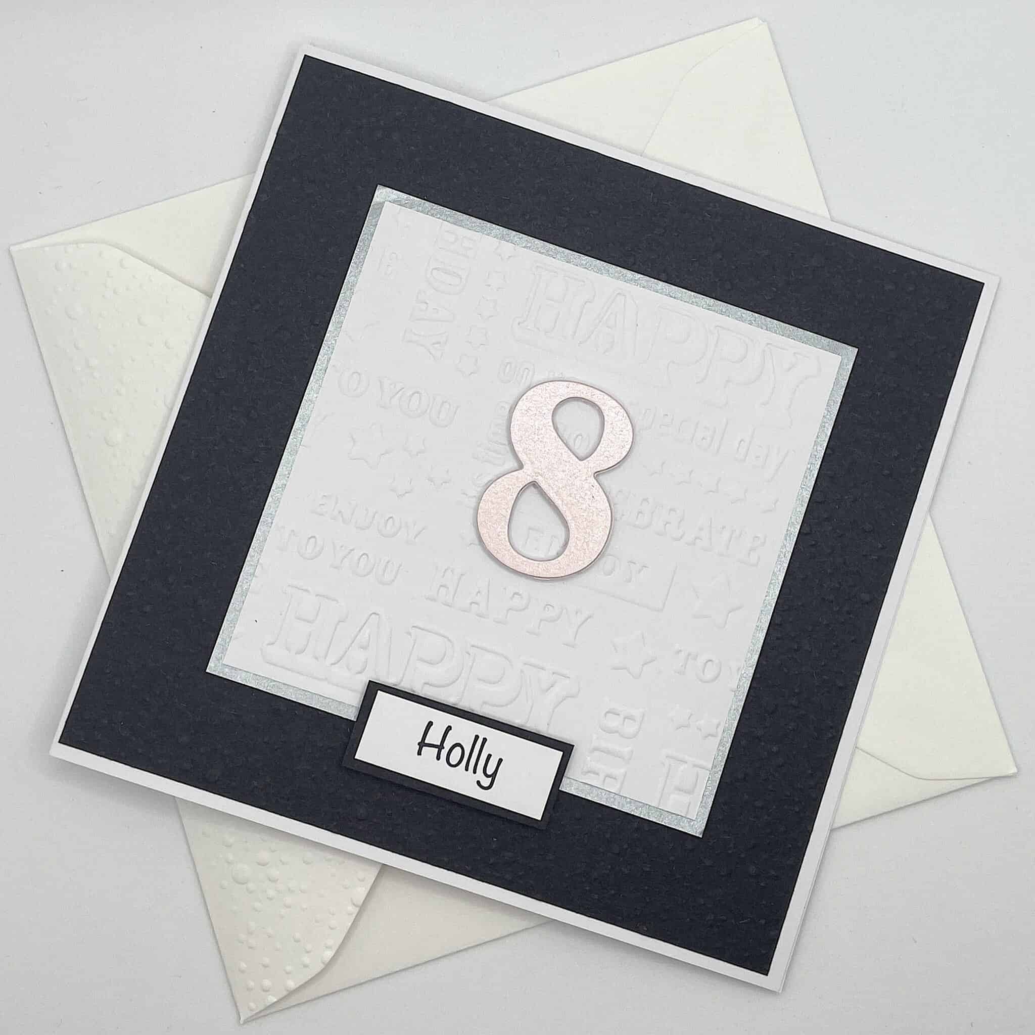 Personalised 8th Birthday Card - Handmade For Her, For Him by Looks ...