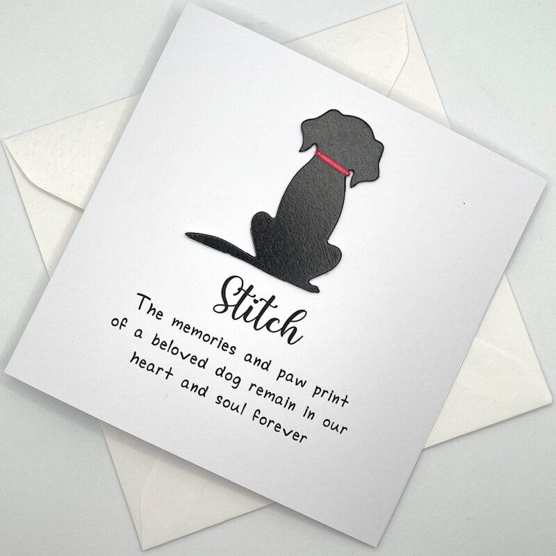 Personalised Dog Sympathy Card. Dog Bereavement Card. Dog Loss Card by ...