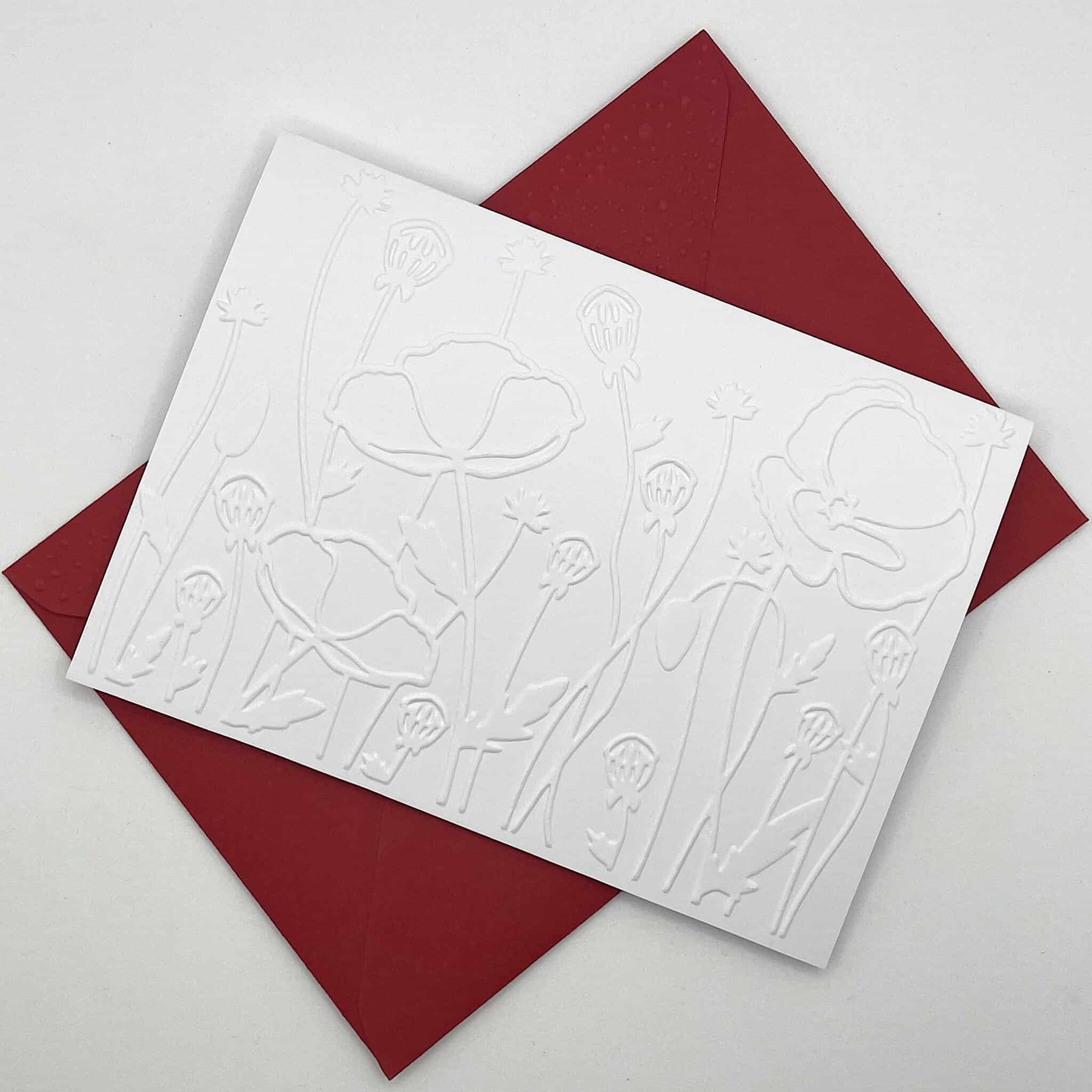 Poppy Field Note Cards - Pack of 6 Poppy Note Cards. Stylish cards ...