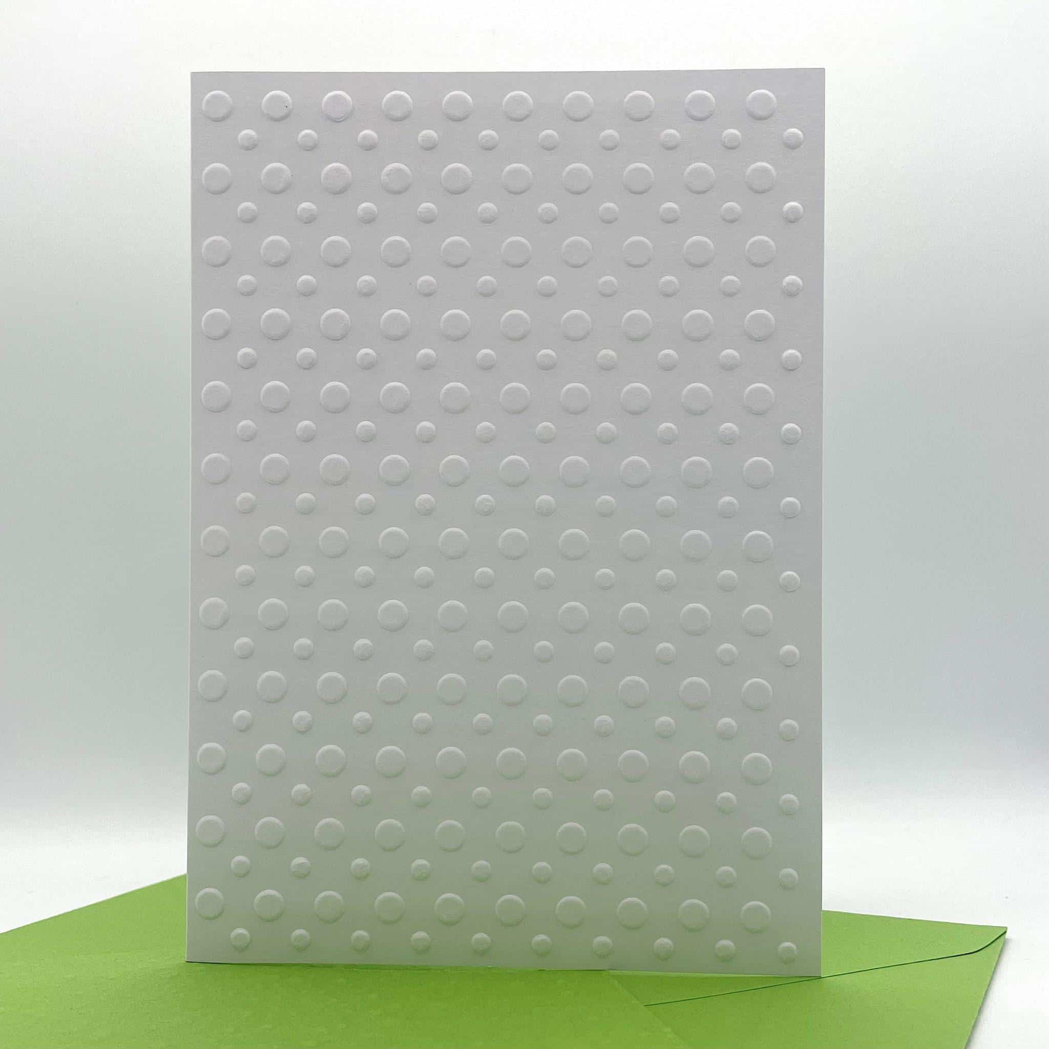 Polka Dots Note Cards - Pack of 6 White Blank Cards decorated with ...