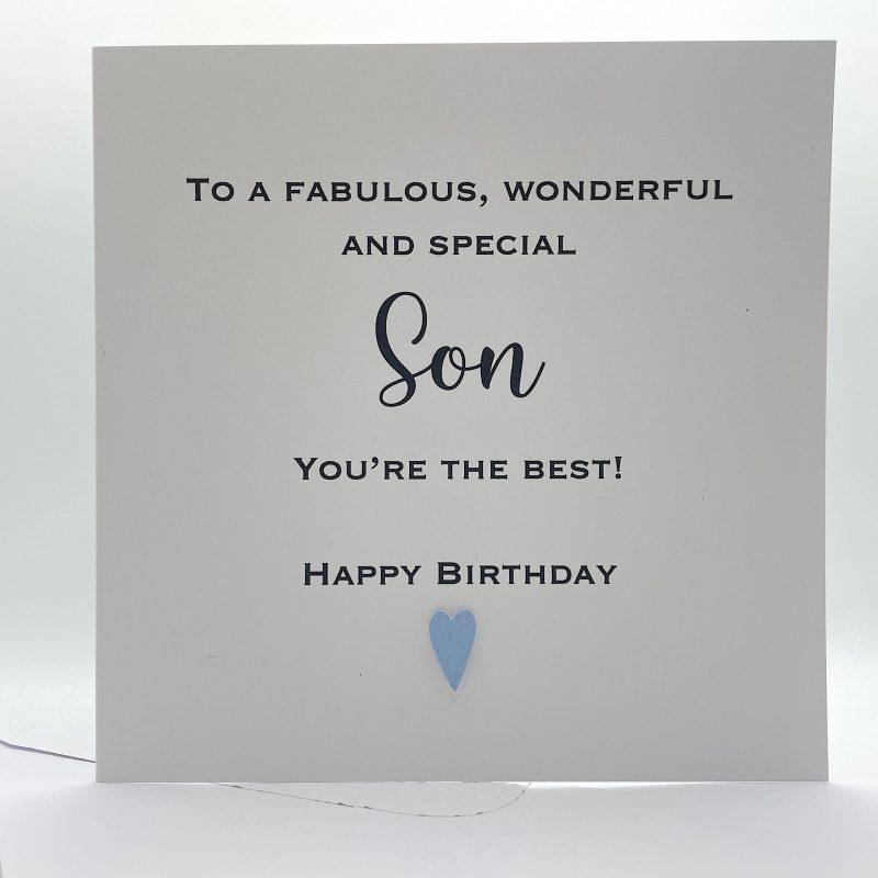Son Birthday Card. Fabulous, Amazing and Special Son by Looks Inviting